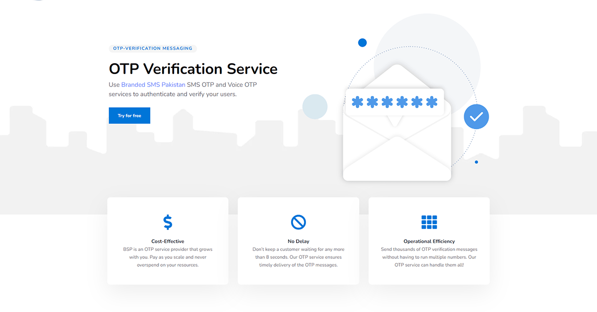 OTP Verification Service - Branded SMS Pakistan