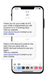 Personalized Messaging Services - Branded SMS Pakistan